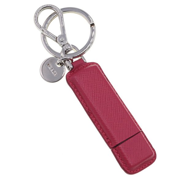 Prada | Accessories | Prada Keychain Usb Memory 2ara2 Pink Leather 4gb ...